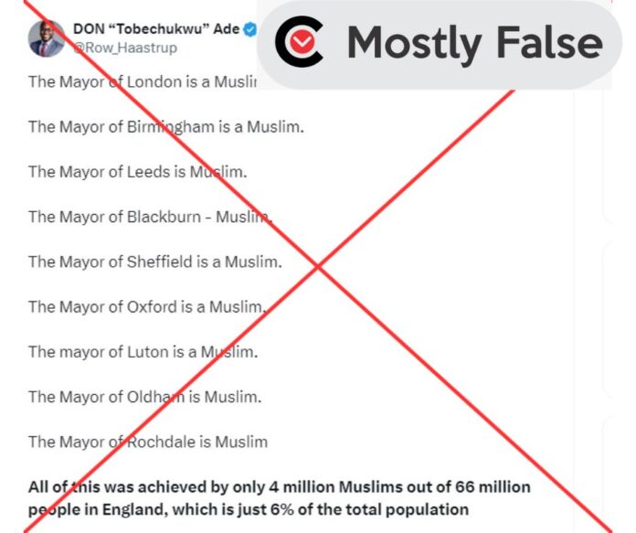 Fact-checking claims about Islam’s influence in the United Kingdom